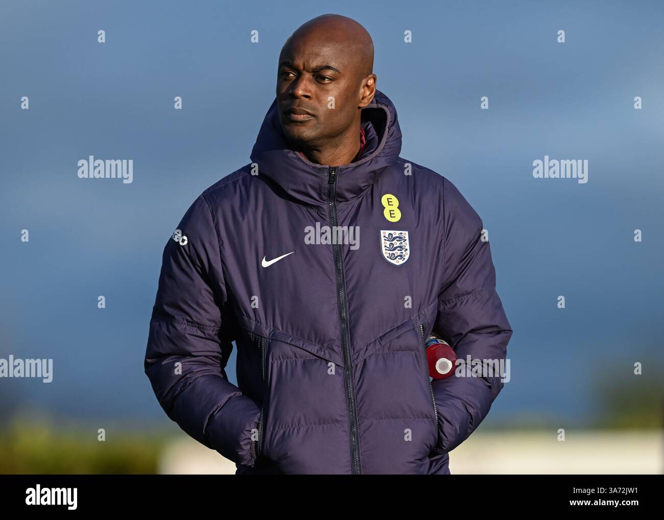 Deeside, UK. 25th Mar, 2025. Will Antwi head coach of England inspects ...