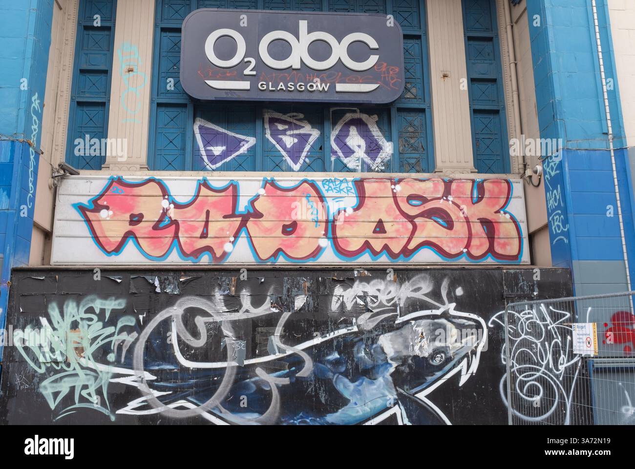 Close up, former O2 abc nightclub and music venue on Sauchiehall Street ...