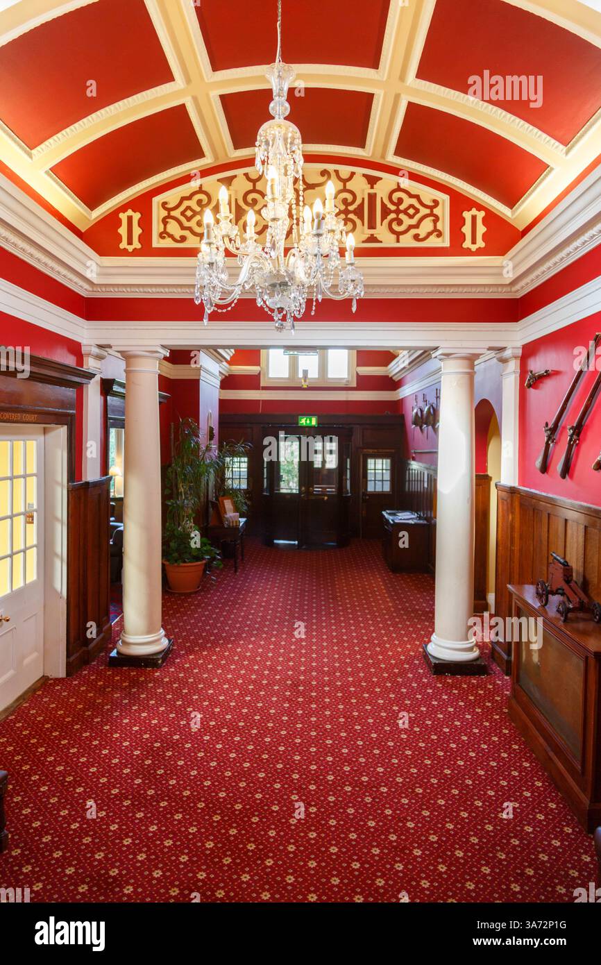 RAF Upavon Trenchard Lines Officers Mess Entrance Hall Stock Photo - Alamy