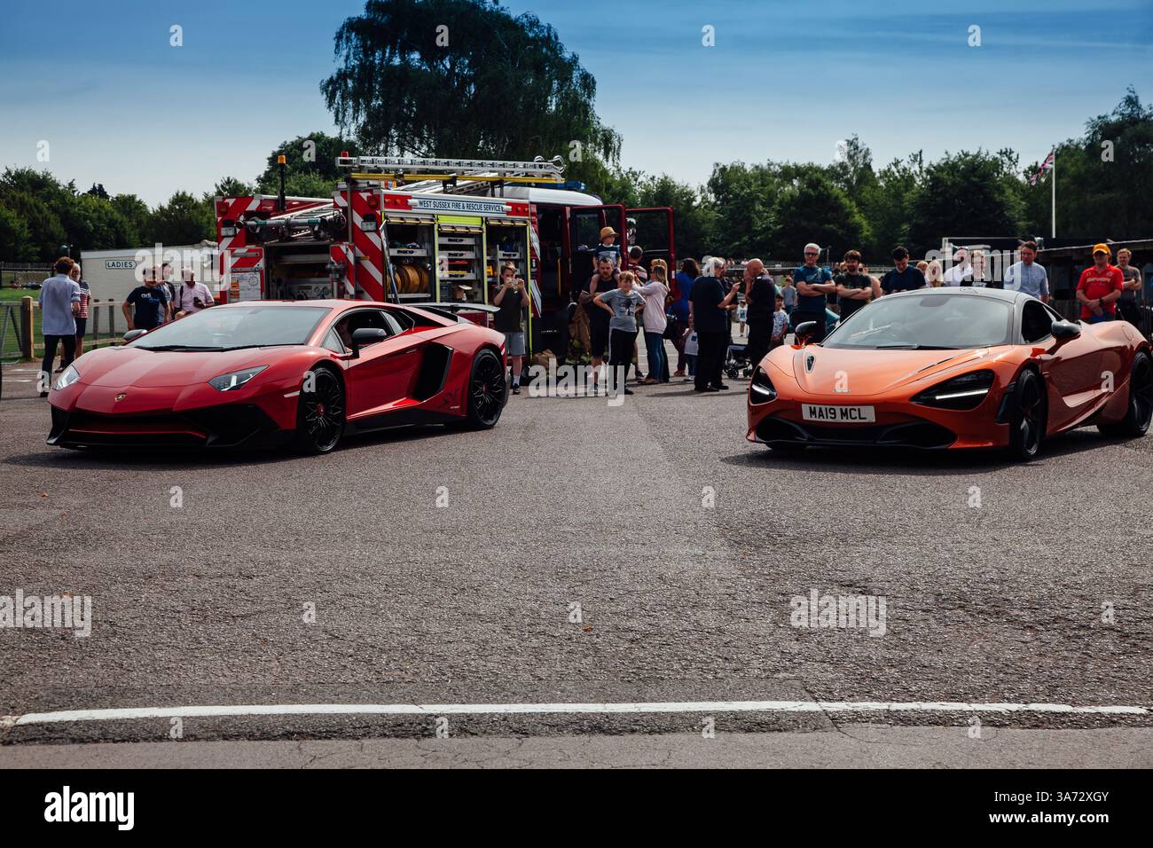 Lamborghini and McLaren Stock Photo - Alamy