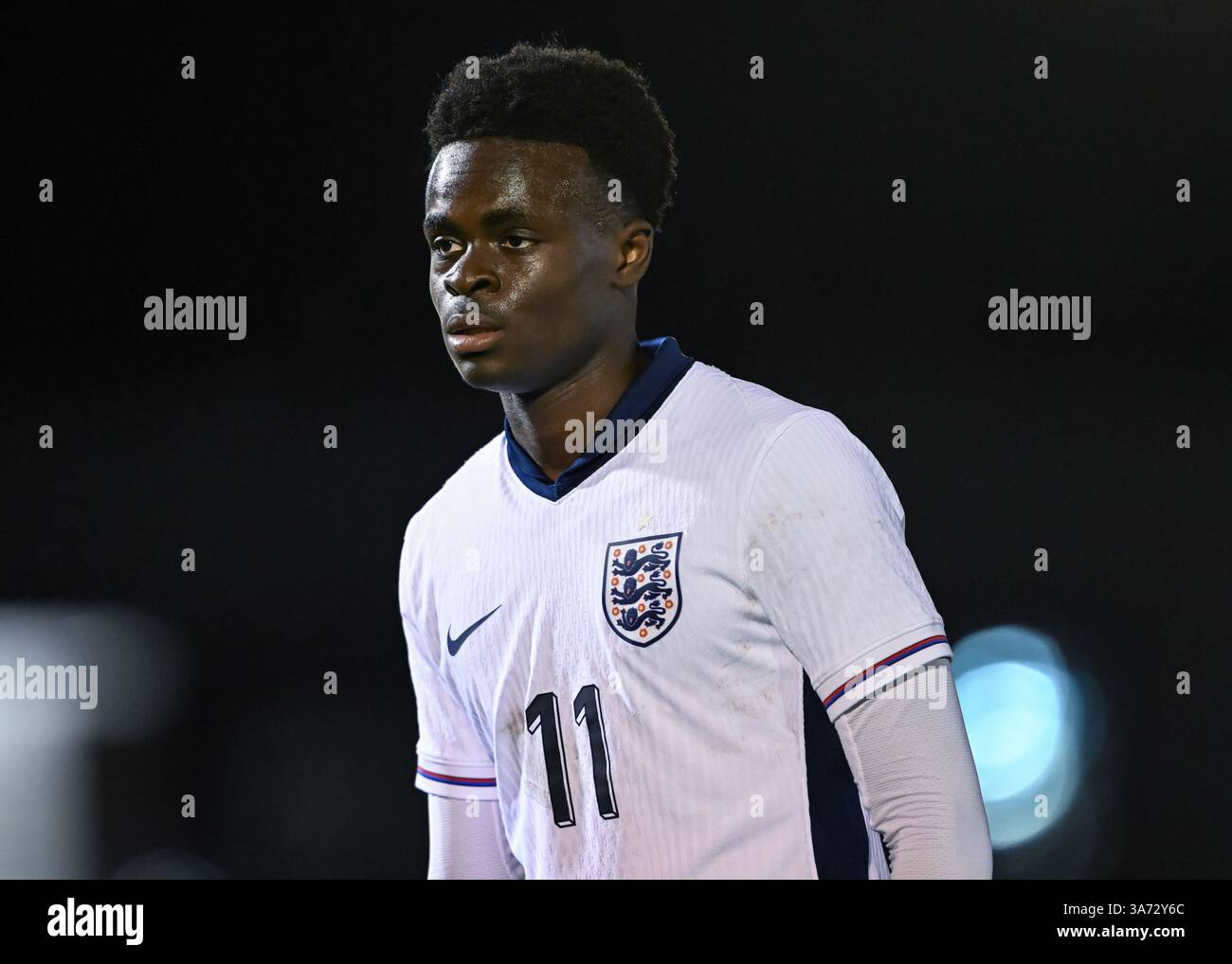 Deeside, UK. 25th Mar, 2025. Tyrique George of England during the UEFA ...