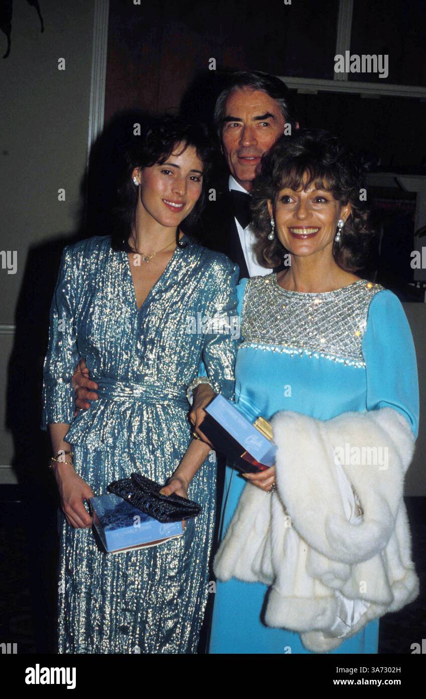 July 26, 2007 - GREGORY PECK WITH WIFE VERONIQUE AND DAUGHTER CECILIA ...