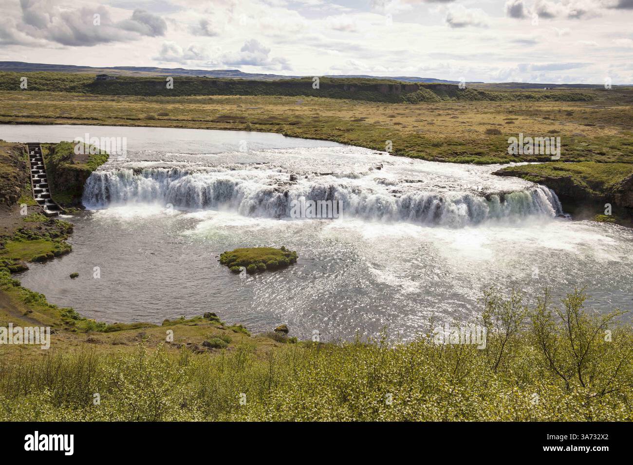 June 3, 2014 - Iceland - Faxi Waterfall, also known as Fossin Faxi and ...