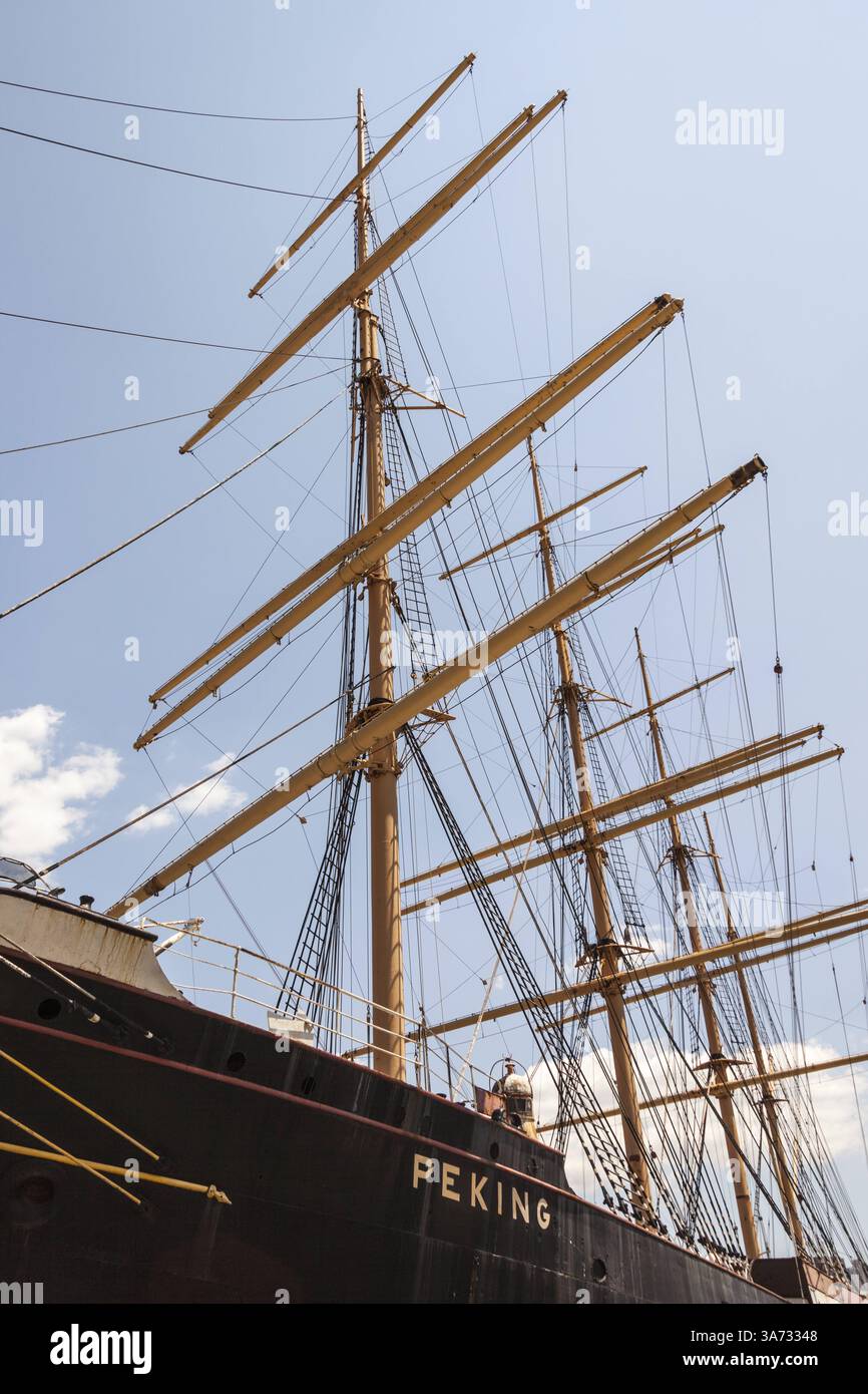 June 7, 2014 - New York, New York, USA - The Peking tall ship moored at ...