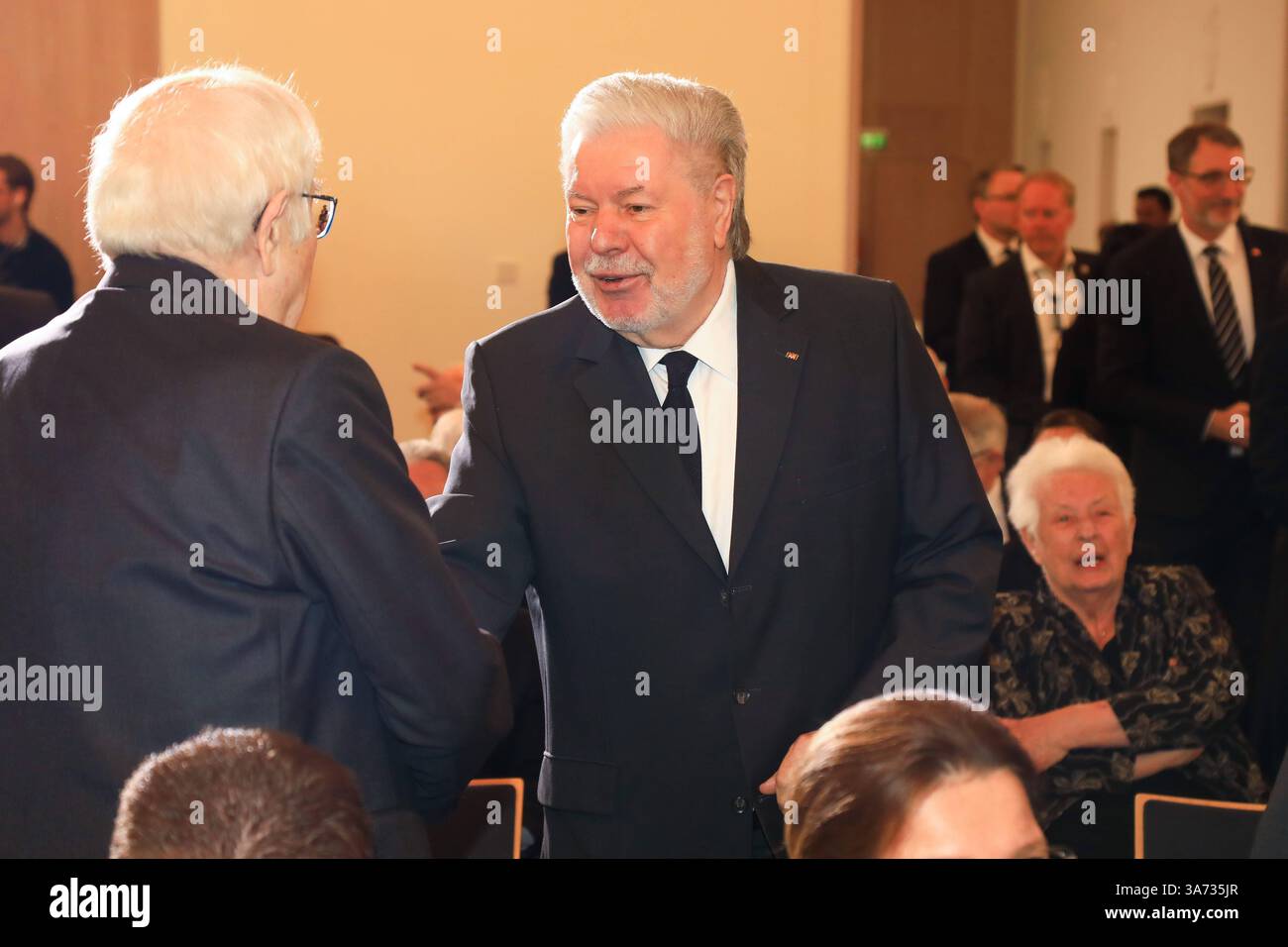 Trauerstaatsakt für Bernhard Vogel Mainz, 25.3.2025 Kurt Beck beim ...