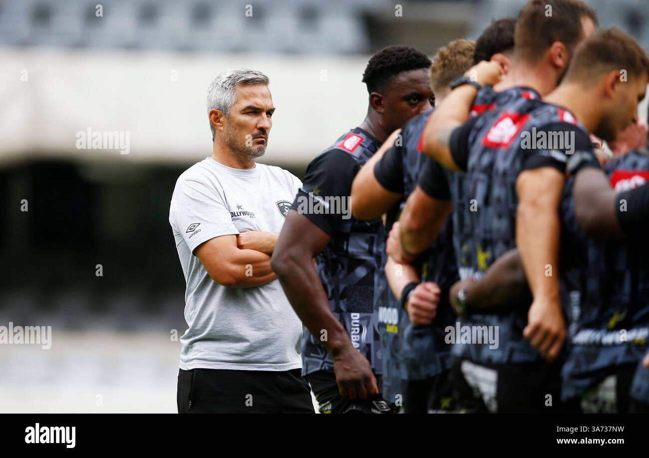 DURBAN, SOUTH AFRICA - MARCH 26: Neil Powell (Director of Rugby) of the ...