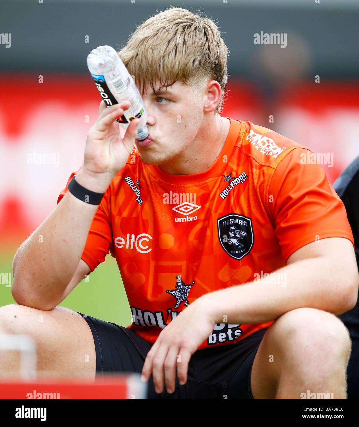 DURBAN, SOUTH AFRICA - MARCH 26: Ethan Bester of the Hollywoodbets ...