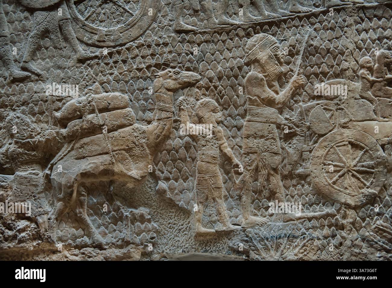 Assyrian prisoner bas relief hi-res stock photography and images - Alamy