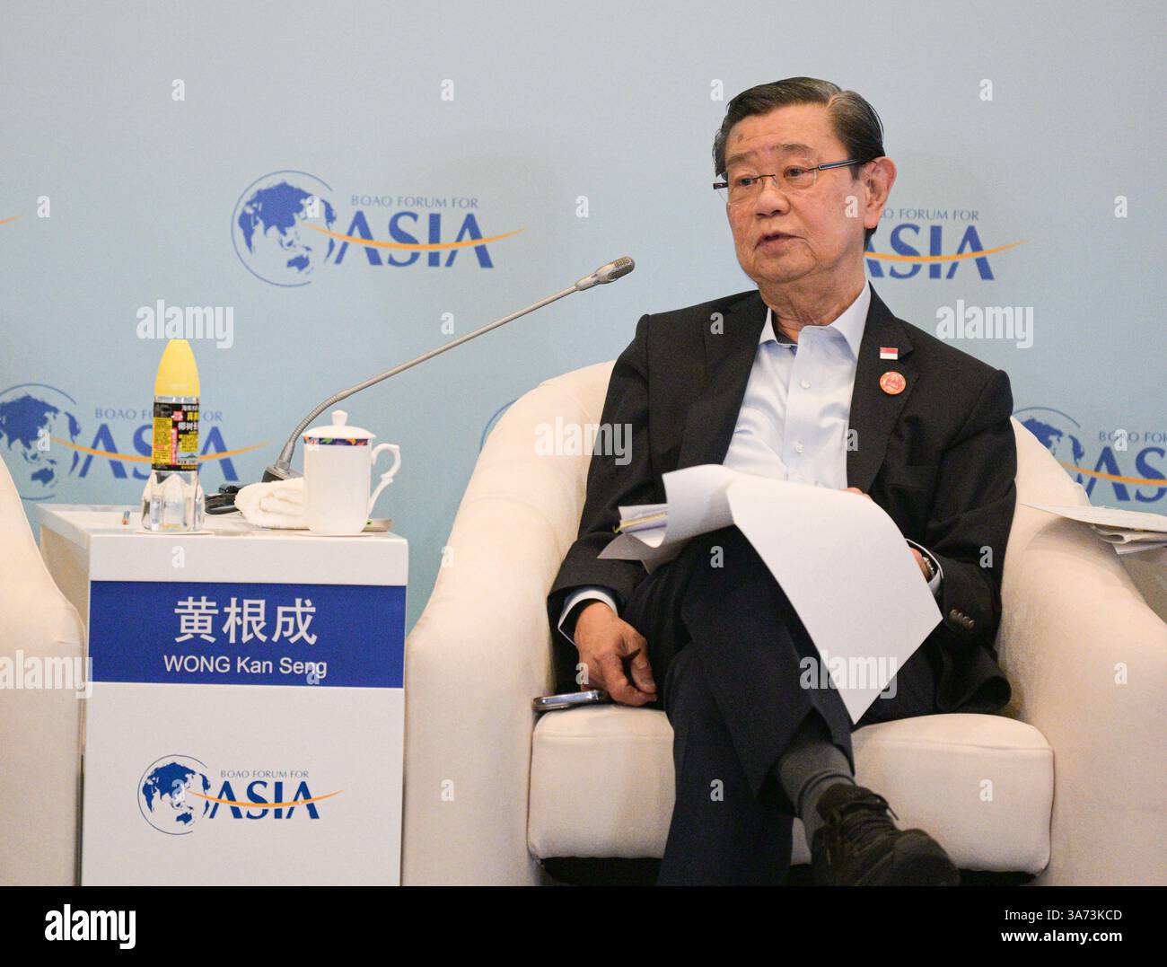 Boao, China's Hainan Province. 26th Mar, 2025. Wong Kan Seng, former ...