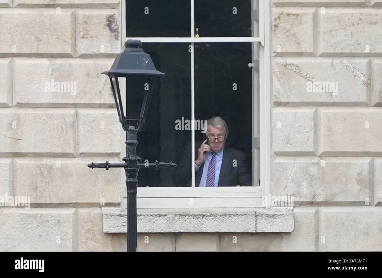 Michael Lowry in Leinster House, Dublin, the Independent TD who was ...