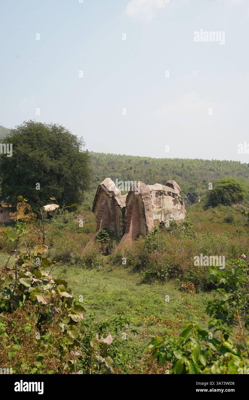 Jor-Bangla temple remains of the Garh Panchakot site. Purulia, West ...