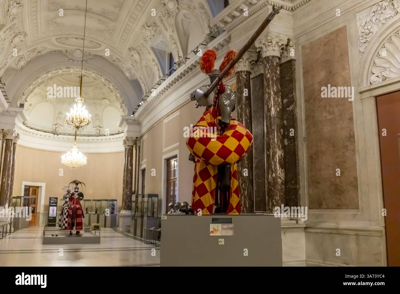 Imperial Armoury of Austria in Vienna. Medieval ages knights armor ...