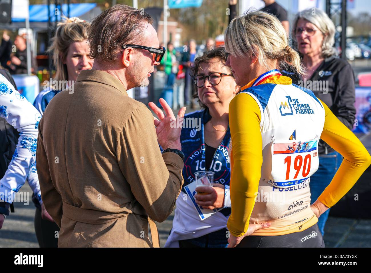 HEERENVEEN, NETHERLANDS - MARCH 23: Marianne Timmer, Bernhard van ...