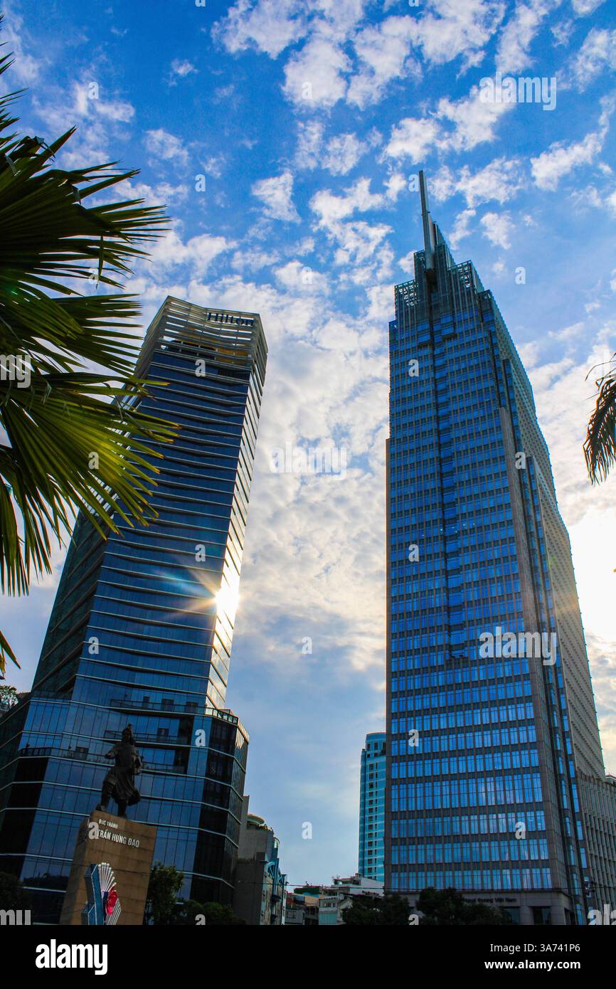 Ho Chi Minh City (ex Saigon), Vietnam. Skyscrapers of District 1 of the ...