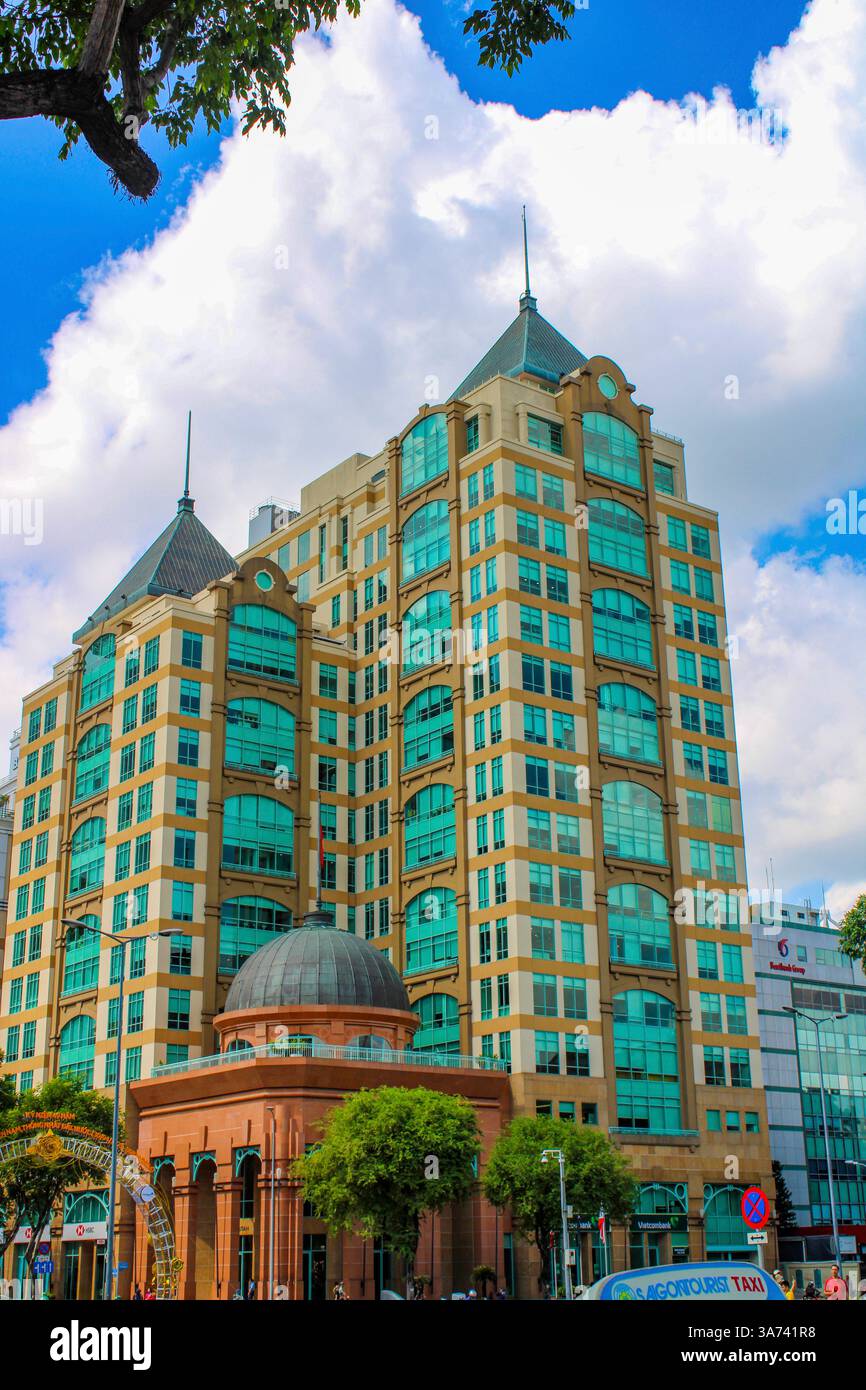 Ho Chi Minh City (ex Saigon), Vietnam. Modern palace of District 1 of ...