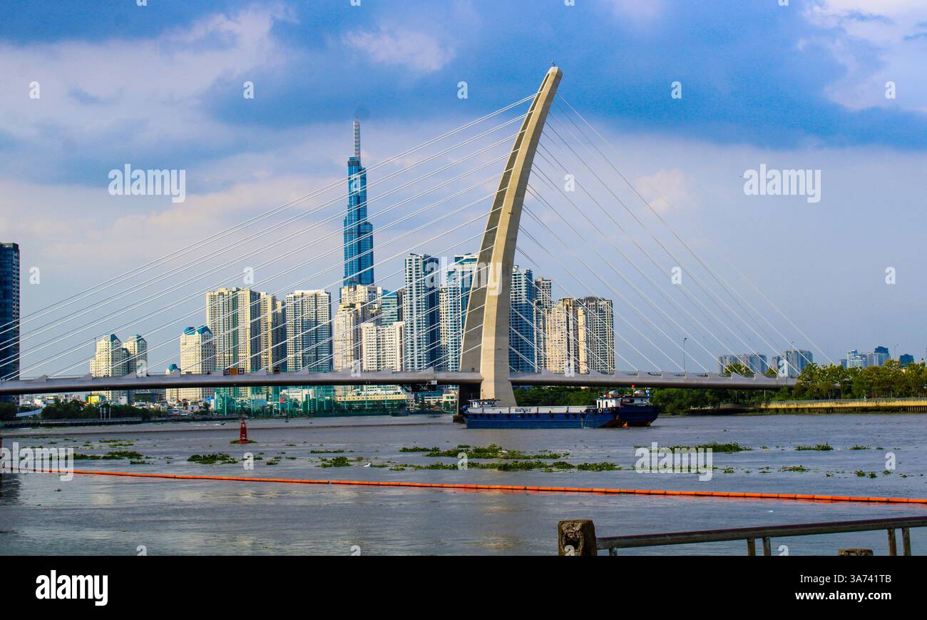 Ho Chi Minh City (ex Saigon), Vietnam. Skyscrapers of the Vietnamese ...