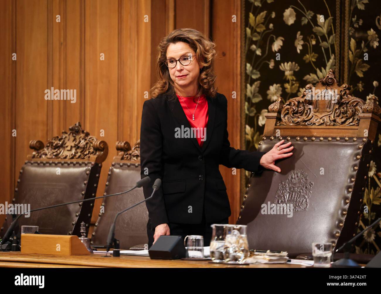 Hamburg, Germany. 26th Mar, 2025. Carola Veit (SPD), confirmed ...