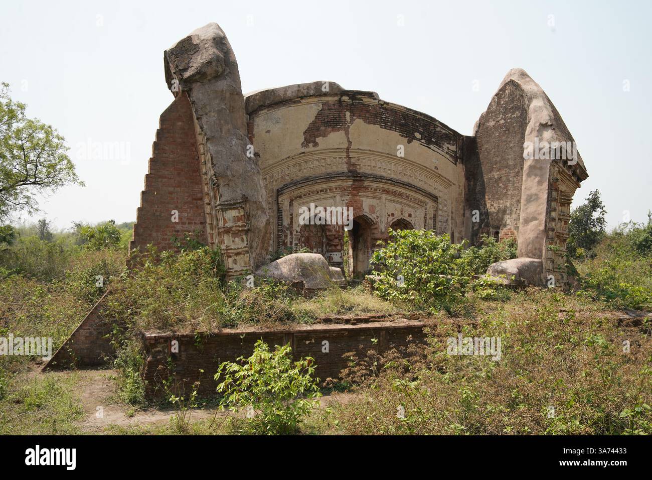 Jor-Bangla temple remains of the Garh Panchakot site. Purulia, West ...