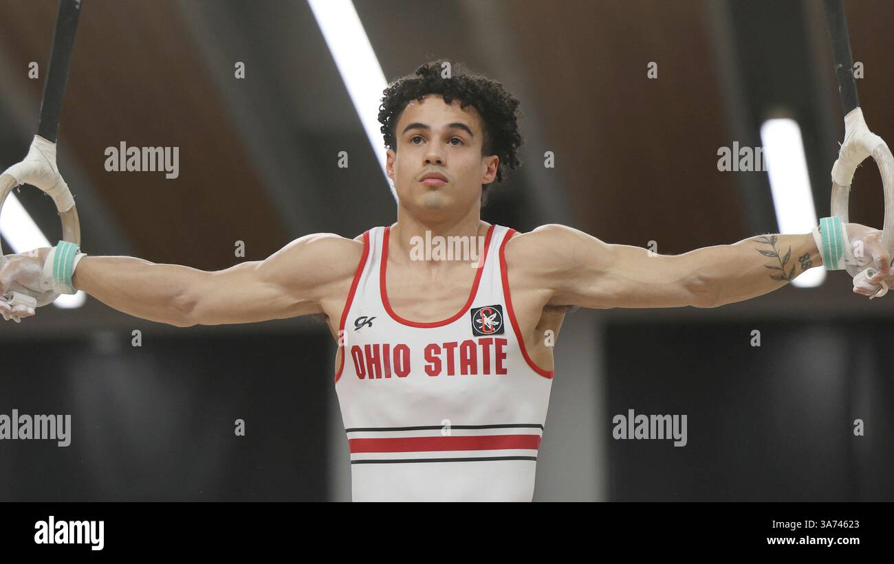 Ohio State's Kameron Nelson competes against Illinois during an NCAA ...