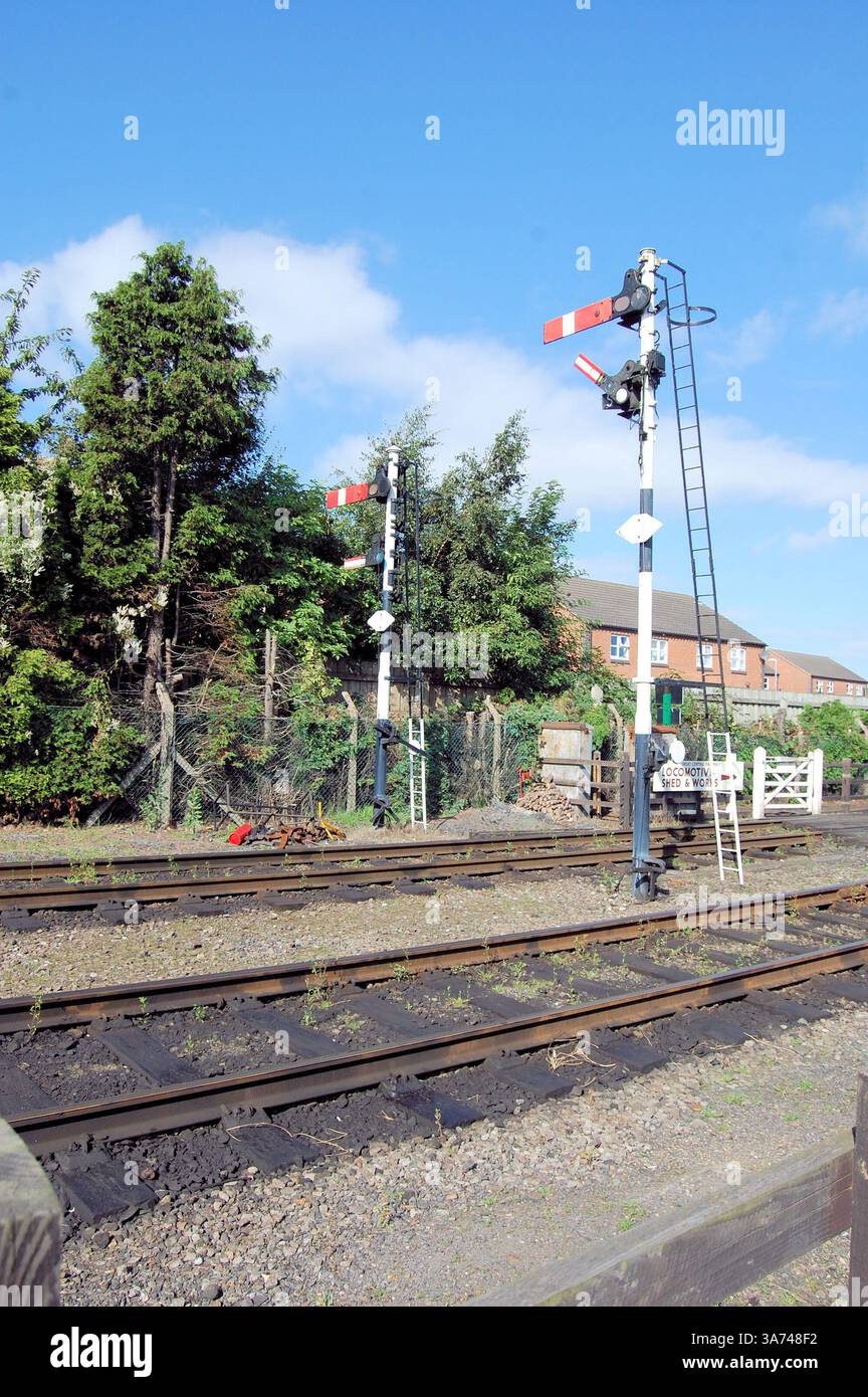 These are old style semaphore signals, used to control the movement of ...