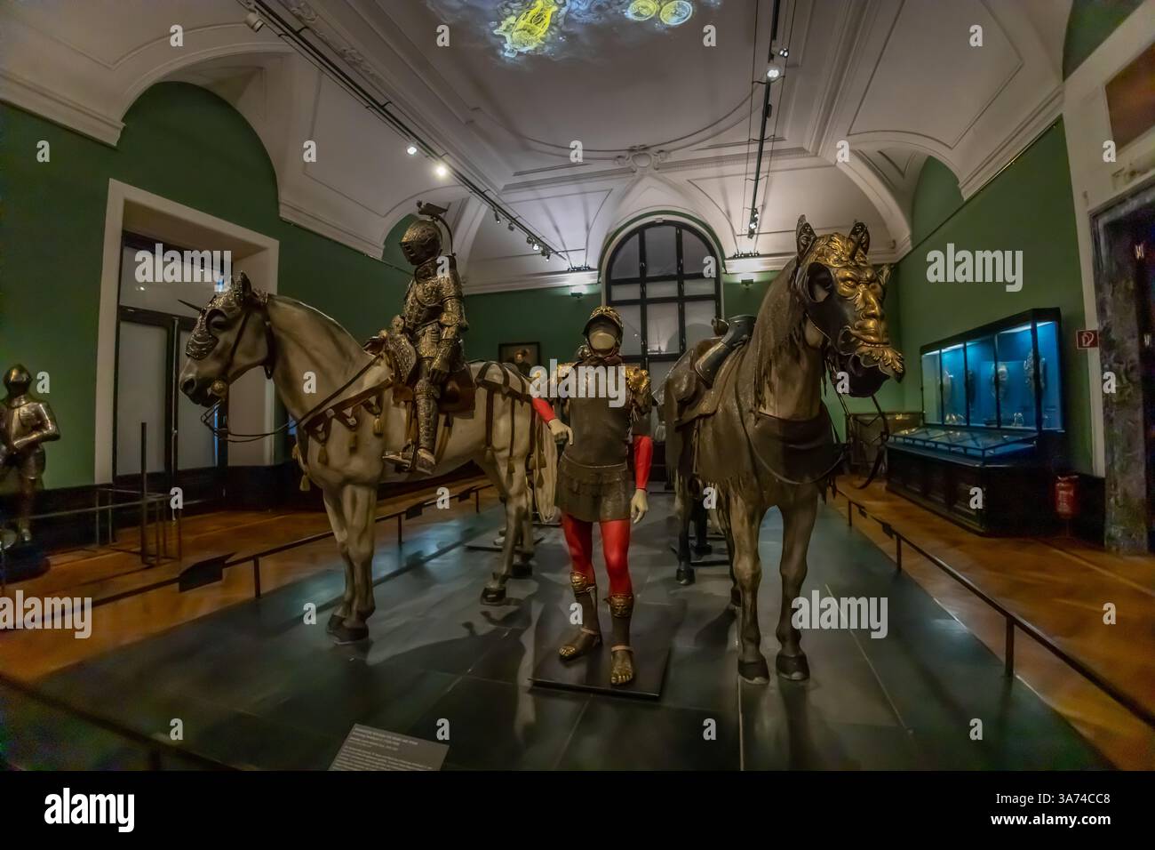 Imperial Armoury of Austria in Vienna. Medieval ages knights armor ...