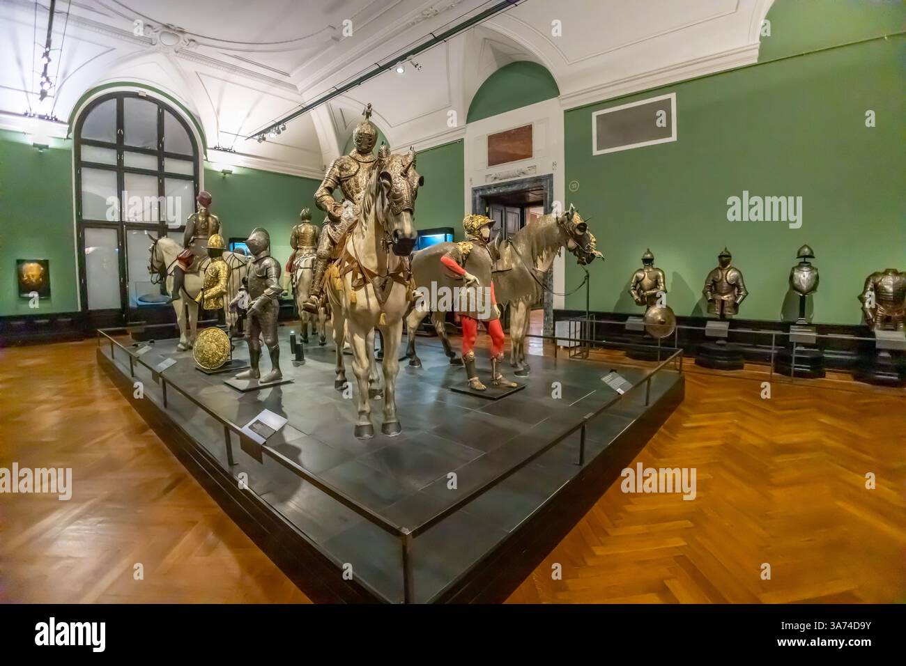 Imperial Armoury of Austria in Vienna. Medieval ages knights armor ...