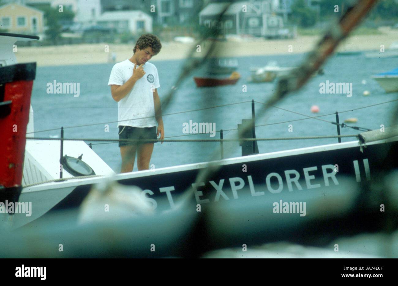 Jul 08, 1983; Providence, RI, USA; JOHN F. KENNEDY JR aboard the Vast ...