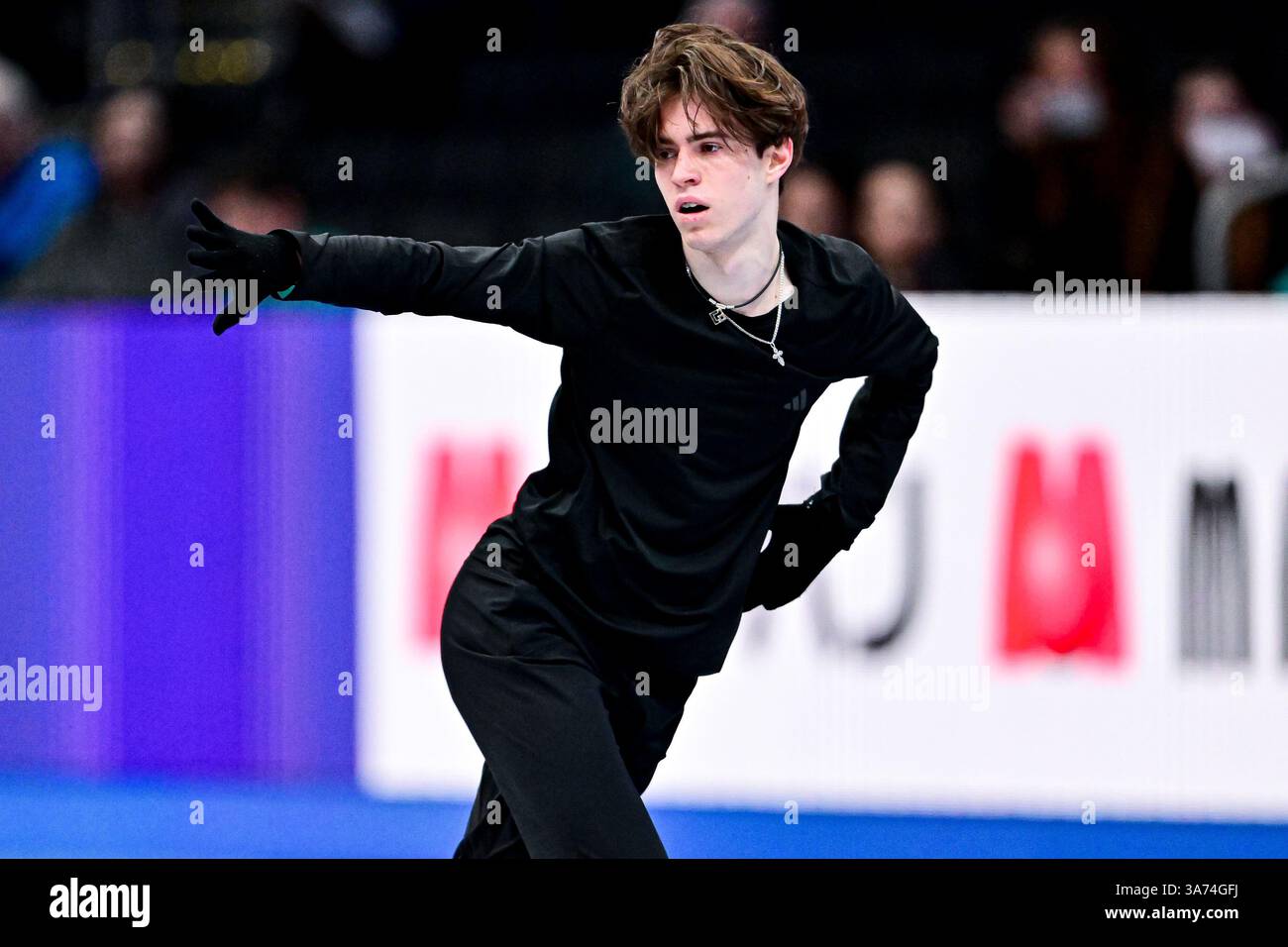 Mikhail SHAIDOROV (KAZ), during Men Practice, at the ISU World Figure ...