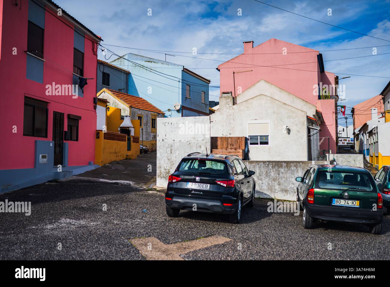 Traditional portuguese houses vibrant hi-res stock photography and ...