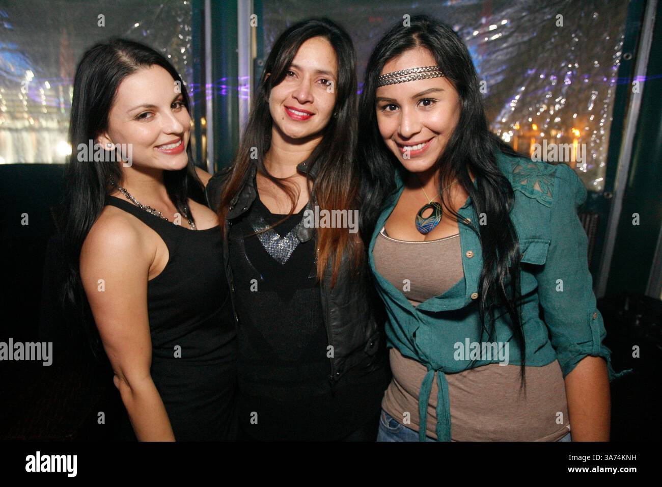 Jan. 25, 2015 - Tampa, Florida, U.S. - Diana Patino, Paola Sanchez, and Monica Rodriguez pose ...