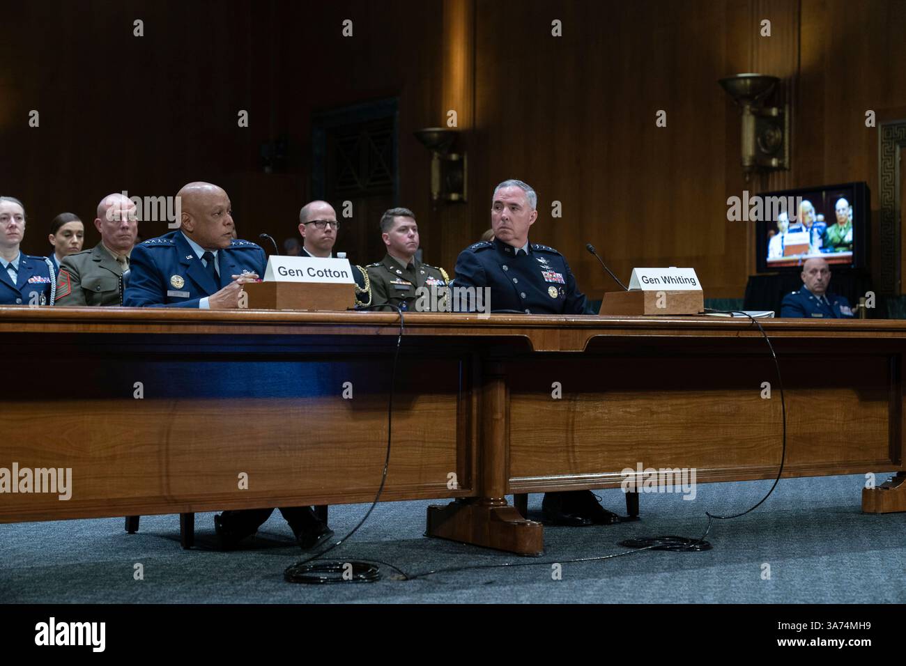 Gen. Anthony J. Cotton, left, USAF, Commander, United States Strategic ...