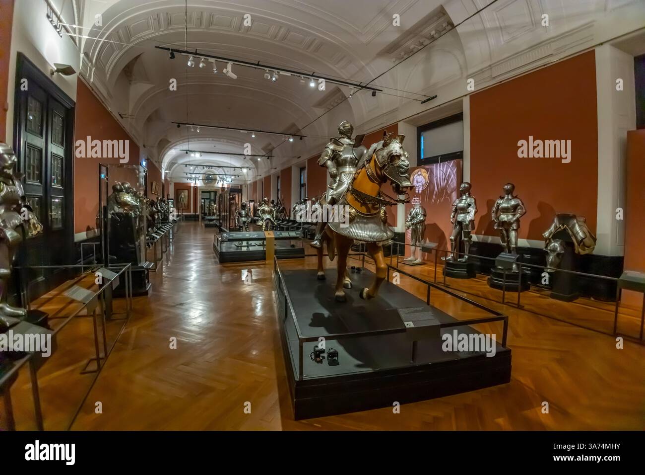 Imperial Armoury of Austria in Vienna. Medieval ages knights armor ...