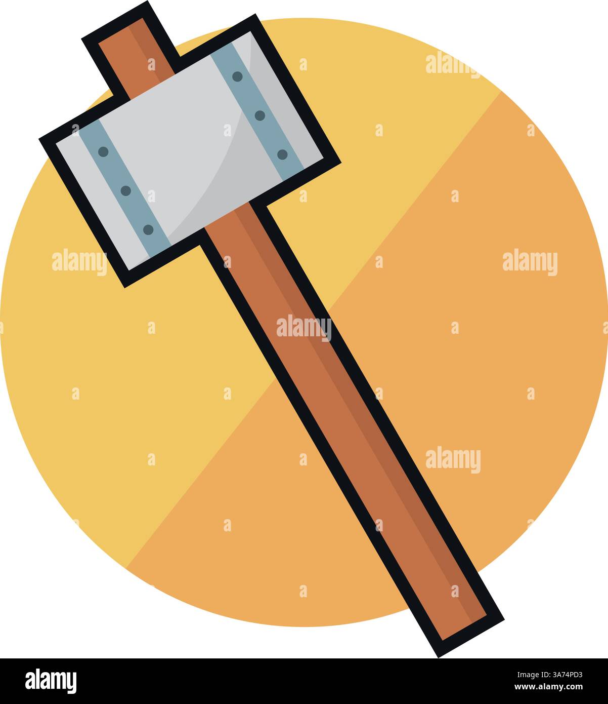 Isolated hammer weapon medieval icon Stock Vector Image & Art - Alamy