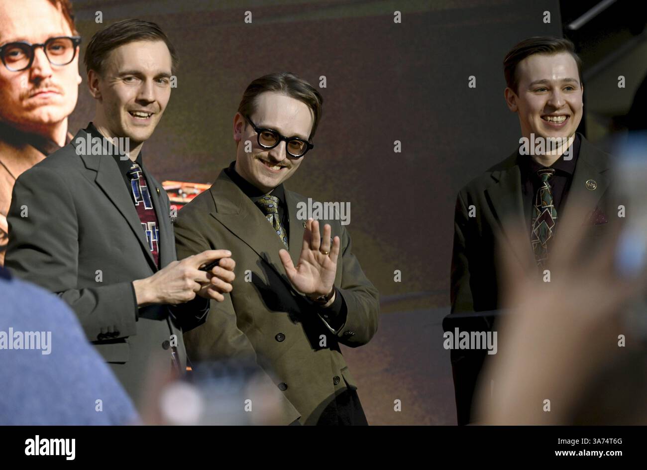 Helsinki, Finland. 26th Mar, 2025. The Finnish group KAJ (Kevin ...