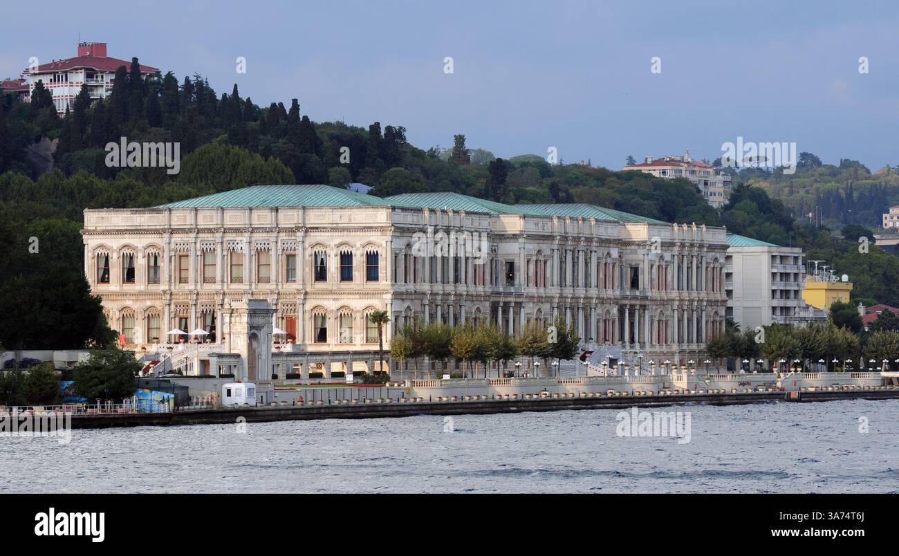 View of a historical mansion on the Bosphorus in Istanbul, Turkey Stock ...