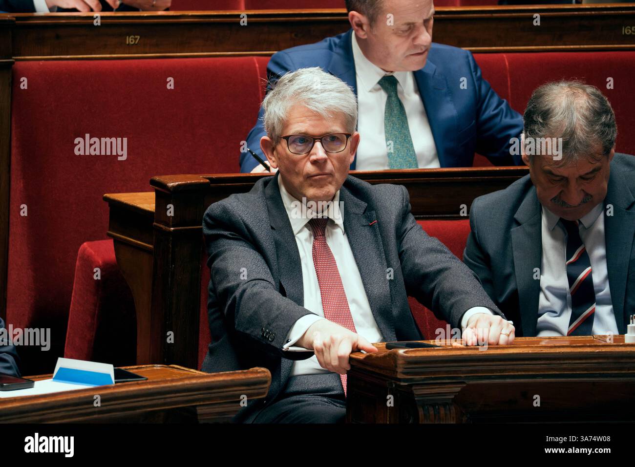 Paris, France. 26th Mar, 2025. Patrick Hetzel during a session of ...