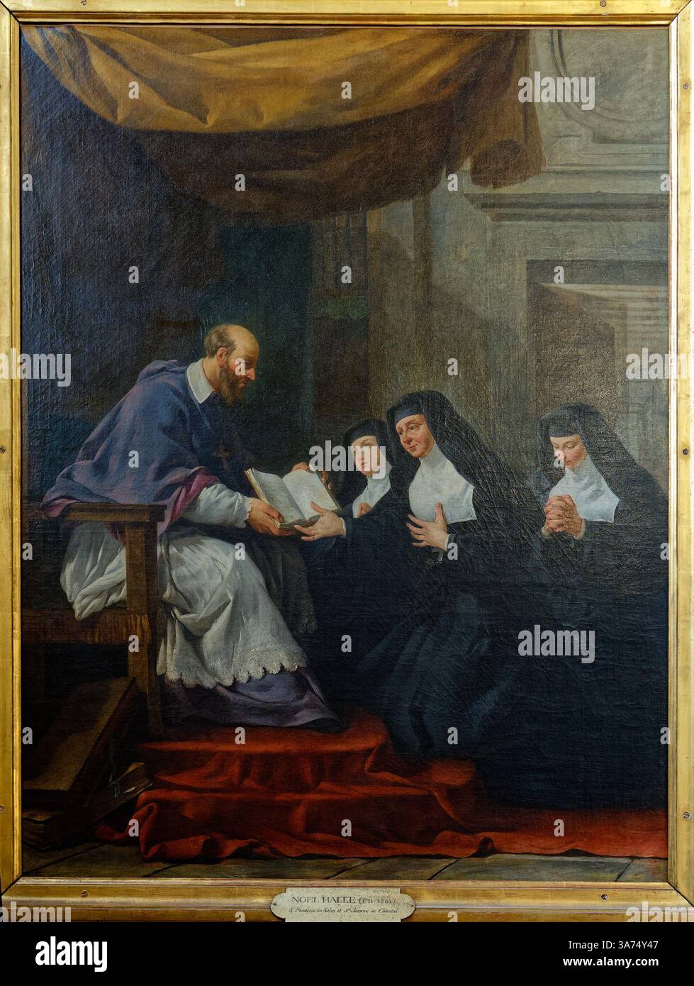 Paris, FRANCE - 10-19-2024: Painting (18th century) of Jane Frances de ...