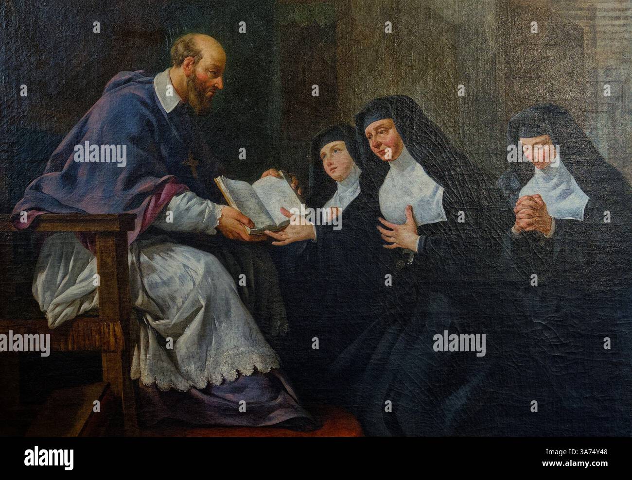 Paris, FRANCE - 10-19-2024: Painting (18th century) of Jane Frances de ...