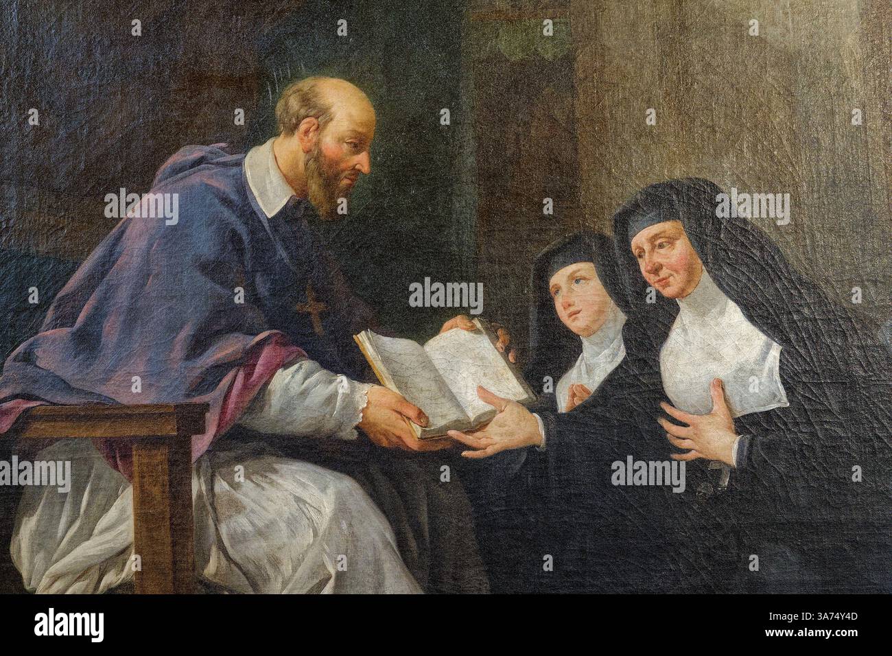 Paris, FRANCE - 10-19-2024: Painting (18th century) of Jane Frances de ...