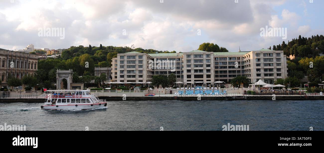 View of a historical mansion on the Bosphorus in Istanbul, Turkey Stock ...