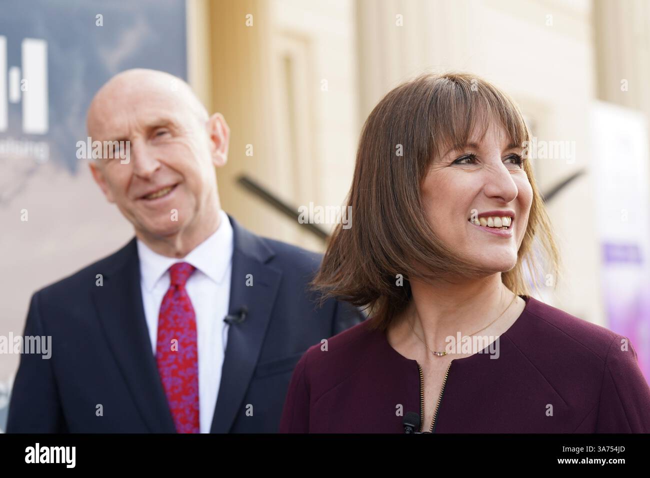 Chancellor of the Exchequer Rachel Reeves with Defence Secretary John ...