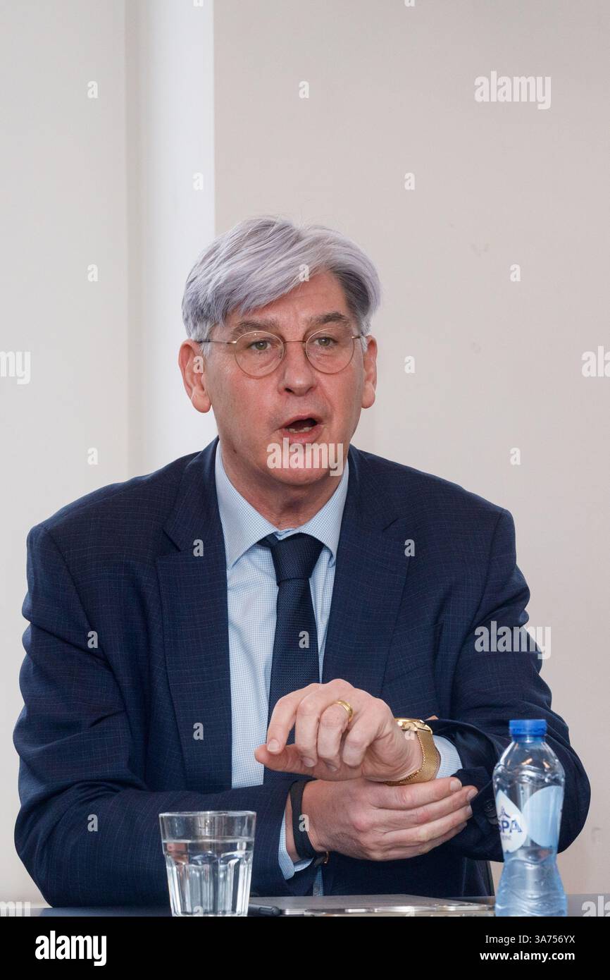 Brussels, Belgium. 26th Mar, 2025. Belga CEO Patrick Lacroix pictured ...
