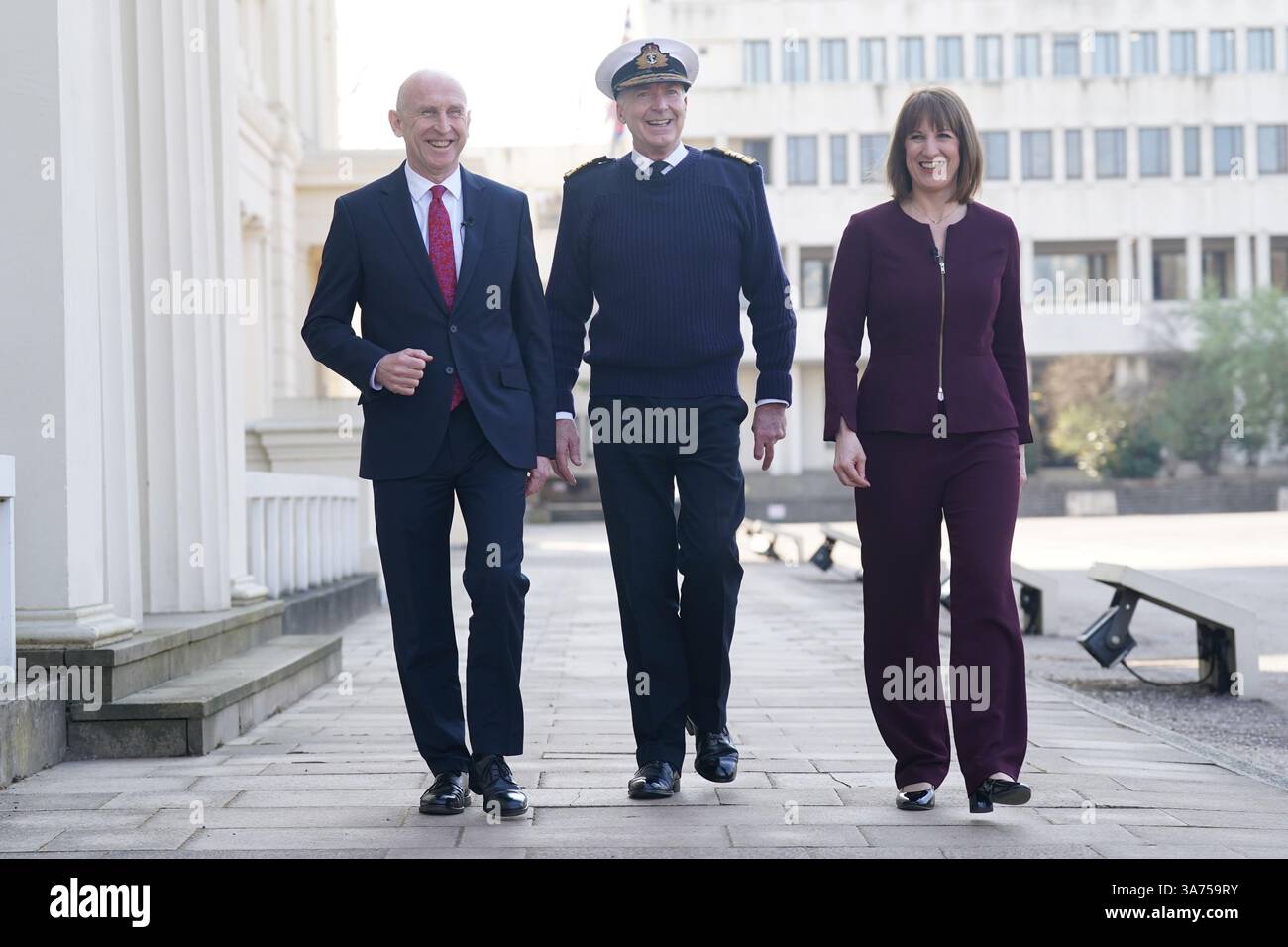 Chancellor of the Exchequer Rachel Reeves with Defence Secretary John ...