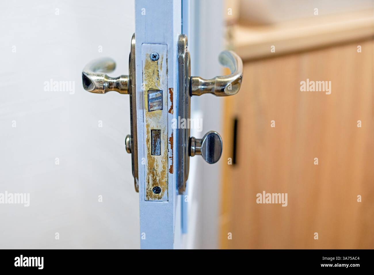 lock on the interior door. reliability and comfort Stock Photo - Alamy