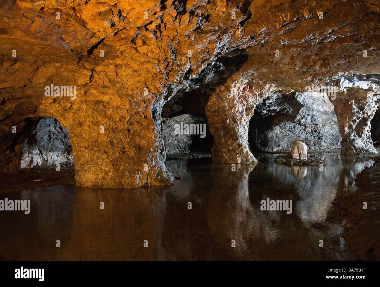 im Schaubergwerk Felsendome Rabenstein, Chemnitz, Sachsen, Deutschland ...