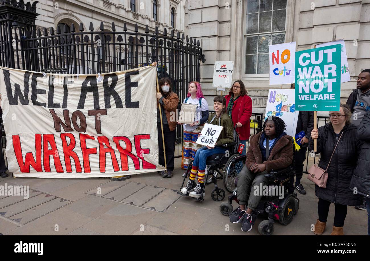 London, UK. 26th Mar, 2025. Protestors in Westminster demonstrating ...