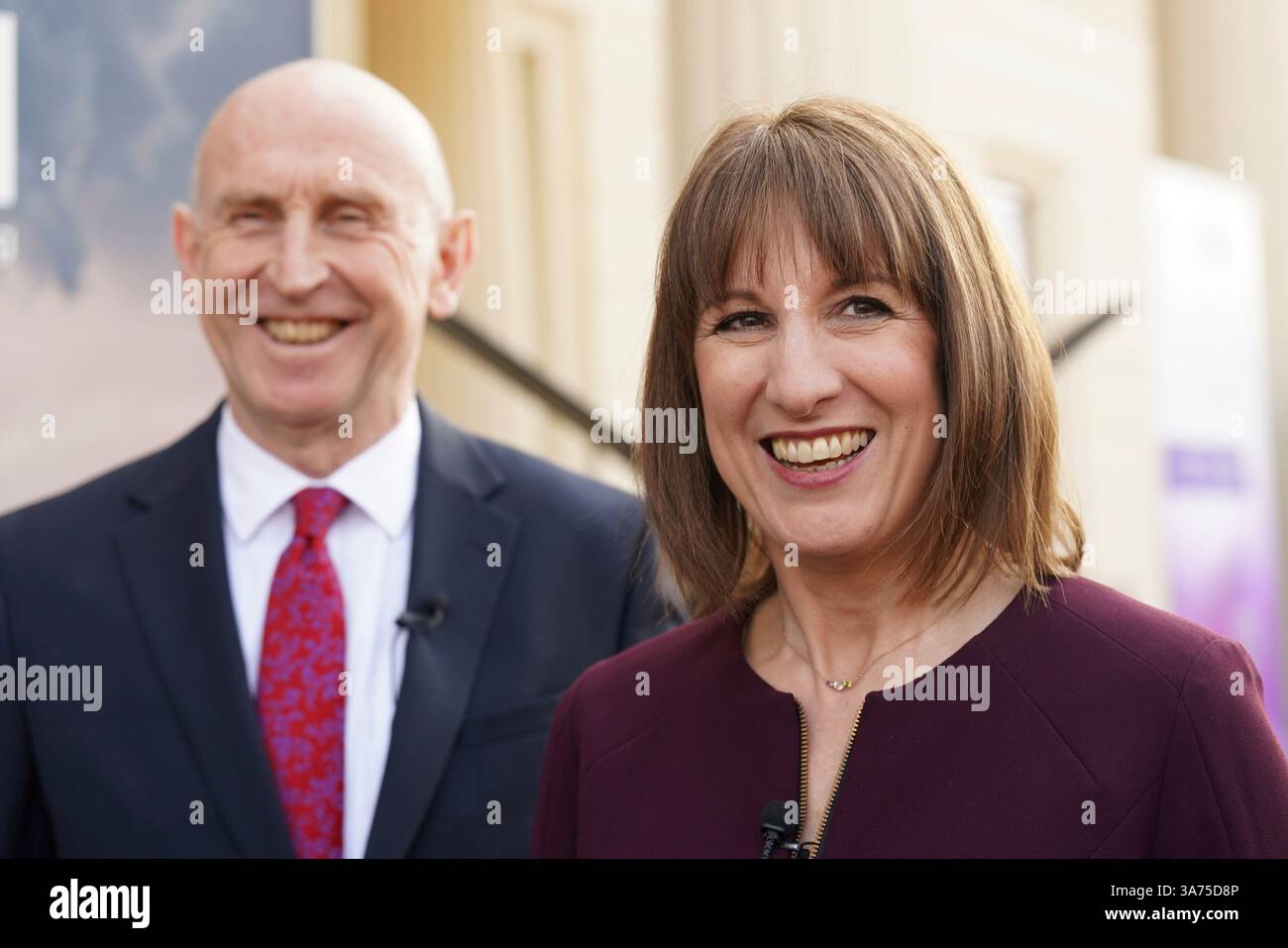 Chancellor of the Exchequer Rachel Reeves, right, with Defence ...