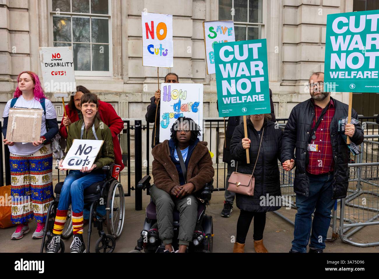 London, UK. 26th Mar, 2025. Protestors in Westminster demonstrating ...