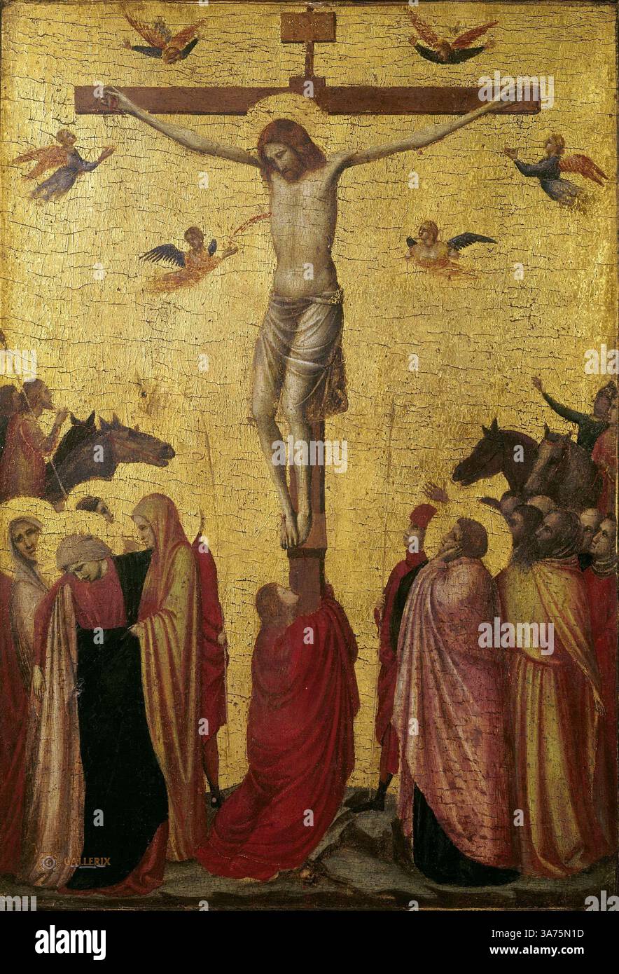 Crucifixion of Jesus Giotto - Musée des Beaux-Arts de Strasbourg Stock Photo - Alamy