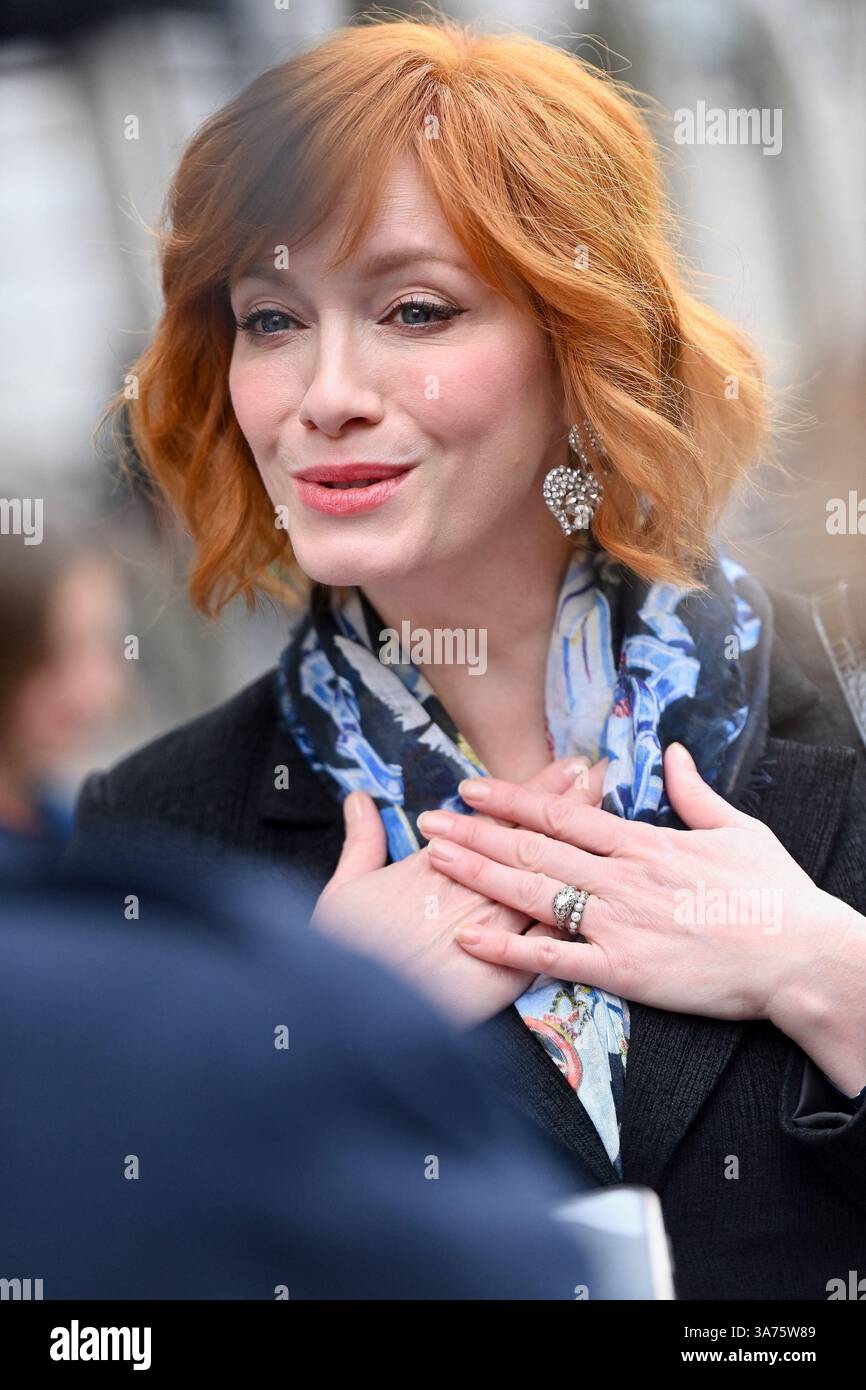 Paris, France. 26th Mar, 2025. Christina Hendricks arriving during the ...